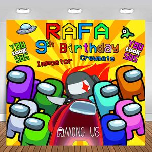 Jual AmongUs us Backdrop Flexi Banner Birthday Spanduk Hiasan Dinding U ...