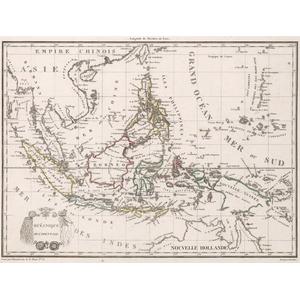 Jual Peta Kuno Indonesia Nusantara 1812 Oceanique Occidentale - packing ...