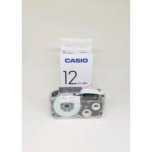 Jual Casio Ez-Label Printer Black Ink White XR-12WE1 Label It Casio ...