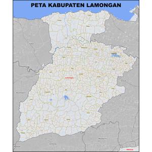 Jual Peta Kabupaten Lamongan Kecamatan Dan Kelurahan - packing paralon ...