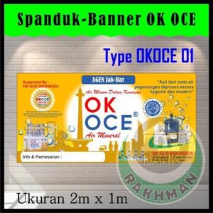 Jual SPANDUK - BANNER OK OCE INDONESIA UKURAN 2M X 1M Berkualitas ...