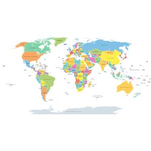 Jual Peta Dunia Dinding Ukuran Besar world maps 028 - 90x170cm - Kab. Majalengka - Raja Poster ...