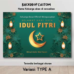 Jual BACKDROP LEBARAN DEKORASI IDUL FITRI UCAPAN HIASAN HARI RAYA ...