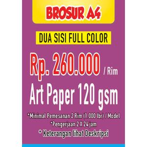 Jual Brosur A4 2 Sisi AP 120 y2294 - Kota Denpasar - hanumisnani | Tokopedia