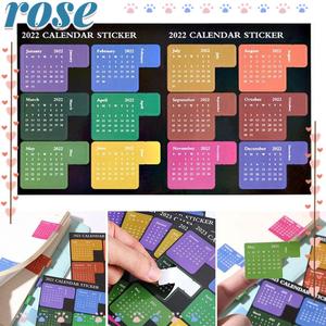 Jual Stiker Label Kalender ROSE 5lembar New Creative DIY Calendar ...
