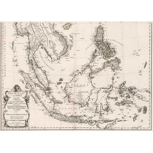 Jual Peta Kuno Indonesia Nusantara 1786 Asien southern - packing ...