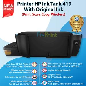 Jual Printer HP InkTank 419 Wireless All in One Print Scan Copy WiFi ...
