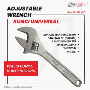 Jual Grip-On Adjustable Wrench 12" Kunci Inggris Kunci Bago 12 Inch ...