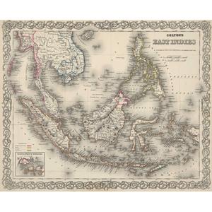 Jual Peta Kuno Indonesia Nusantara 1886 East Indies - packing paralon ...