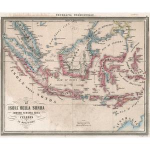 Jual Peta Kuno Indonesia Nusantara 1858 Borneo Sumatra - packing ...