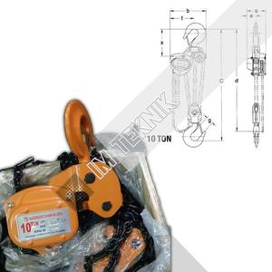 Jual CHAIN BLOCK 10 Ton Takel katrol rantai 5 Meter nagasaki JAPAN Best ...