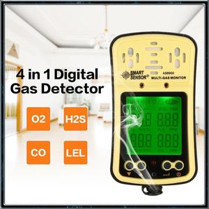 Jual Smart Sensor AS8900 Gas Detector O2 CO H2S LEL 4 in 1 Monitor ...