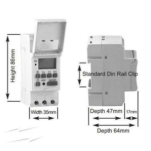 Jual TIMER DIGITAL 16A 220V / programmable digital timer switch din ...