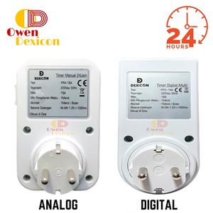 Jual DEXICON Stop Kontak Timer 24 jam / Colokan Timer Digital / Timer ...