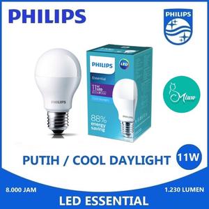 Jual Philips LED Essential 11W Cool Daylight Lampu Led Bulb 11 Watt ...