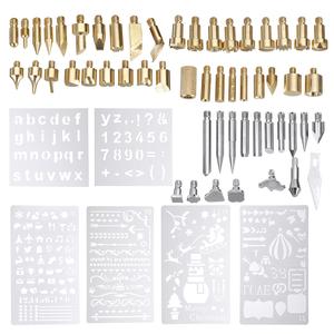 Jual Ars 61Pcs 60W listrik Solder Besi Kayu Pembakaran Pen Tip Kit ...