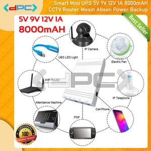 Jual Smart Mini UPS 5V 9V 12V 1A 8000mAH CCTV Router Power Backup ...