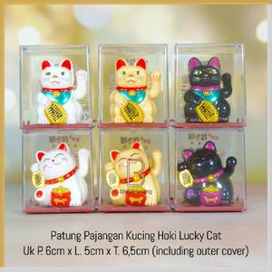 Jual Patung Kucing Hoki Lucky Cat Tangan Gerak Goyang Cina Solar Mini ...