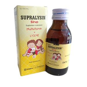 Jual SUPRALYSIN SIRUP 100 ML / MULTIVITAMIN / KIMIA FARMA - Kota ...