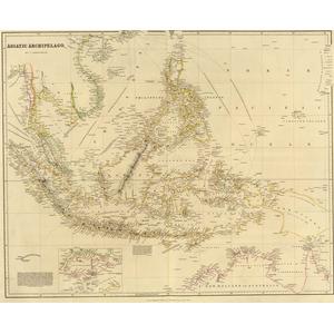 Jual Peta Kuno Indonesia Nusantara 1832 Asiatic Archipelago - packing ...