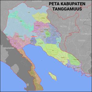Jual Peta Kabupaten Tanggamus Kecamatan Dan Kelurahan - packing paralon ...