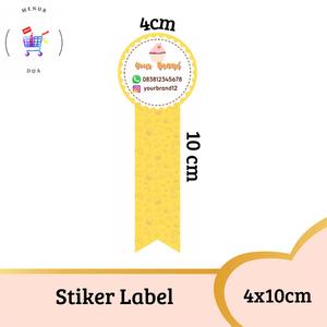 Jual stiker label produk custom / stiker label makanan / stiker label ...