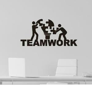Jual Stiker Team Work Quotes Wall Sticker Dingding Kaca Rumah Kantor ...