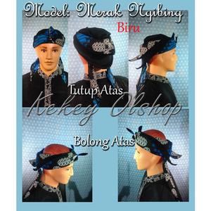 Jual Blankon Sunda Model Merak Ngibing / Grosir Bendo Totopong Ikat ...