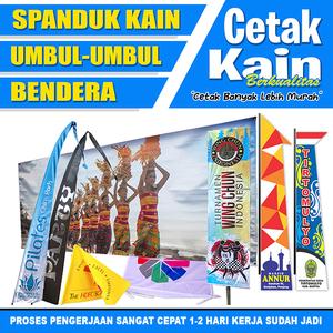 Jual Umbul umbul Custom / Spanduk Kain / Bendera / Sablon Print Satuan ...