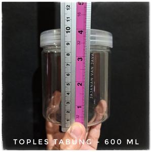 Jual Toples Tabung 500 ml 600 ml Toples Kue Kering Toples Jar Plastik - Jakarta Pusat ...