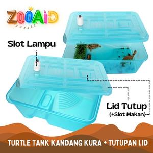 Jual TURTLE TANK KANDANG LID TUTUPAN AQUARIUM EMBER VIVARIUM RUMAH KURA AIR - M: 43x31x16.5cm ...