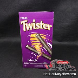 Jual DELFI TWISTER BLACK WAFER ROLL WITH MILK VANILLA CREAM 120GR ...