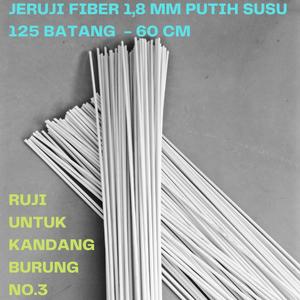 Jual Ruji Jeruji Fiber 1,8mm putih susu 1 ikat isi 125 batang Cukup ...