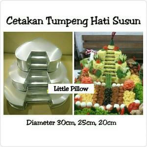 Jual SUSUN TANGGA HATI Cetakan Nasi Tumpeng Susun HatiLoyang Tumpeng ...
