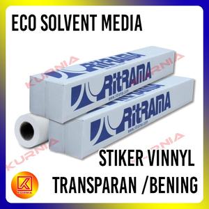 Jual Stiker vinyl Ritrama Transparan Vinnyl Eco Solvent bening L = 105 ...