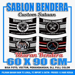 Jual Sablon Bendera Suporter Mini Flag Ultras Custom Satuan 60x90 cm ...