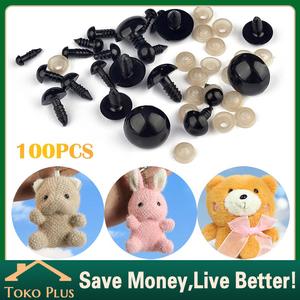 Jual 100pasang Mata Boneka Bulat Hitam/ Mata Amigurumi/ Safety Eyes 5 ...