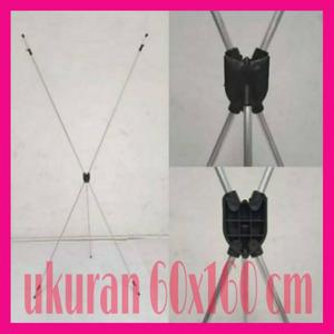 Jual Kaki Spanduk X Banner Rangka Benner Alumunium Silver Uk 60x160 cm ...