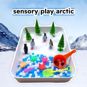 Jual Sensory Box Tema Kutub / Mainan Stimulus sensor peraba penglihatan ...