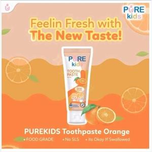 Jual Pure Kids Toothpaste Orange Pasta Gigi Anak Pasta gigi Aman ...