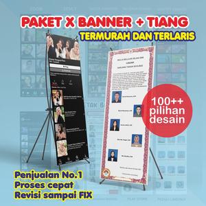 Jual paket x banner tiang spanduk banner wisuda wedding olshop aqiqah ...