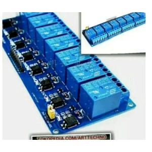 Jual Modul Relay 8 Channel dengan isolasi OPTO AVR 51 PIC Arduino ...