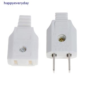 Jual happy Us 2pin Gepeng AC Listrik Power Male Plug Female Socket ...