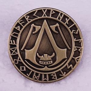 Jual Valhalla Runes symbols enamel pin action-adventure Siluman ...
