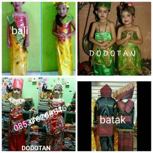 Jual Baju adat nusantara bali dodotan batak pasangan dewasa dll ...