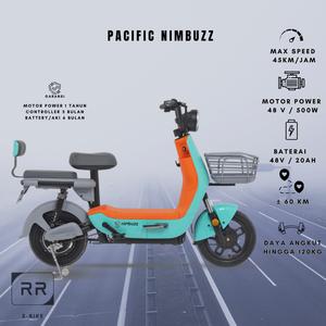 Jual SEPEDA LISTRIK PACIFIC NIMBUZZ 500 WATT GARANSI RESMI ORIGINAL ...