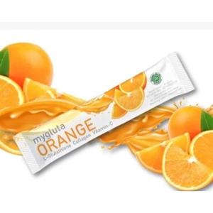 Jual 1 Sachet Mygluta Orange / Jeruk Minuman Yang Mengandung Collagen ...