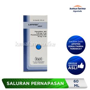 Jual LAPIFED SIRUP 60 ML / OBAT FLU / KIMIA FARMA - Jakarta Pusat ...