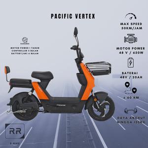 Jual SEPEDA LISTRIK PACIFIC VERTEX 650 WATT GARANSI RESMI ORIGINAL ...