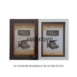 Jual Bingkai frame figura pigura foto 3D ukuran A4 21x30cm minimalis ...